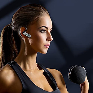 Uigsas Bluetooth Headset Wireless Bluetooth Earpiece Single Ear Voice Control Answer Earphones for Cell Phone Computer Laptop Driver Trucker