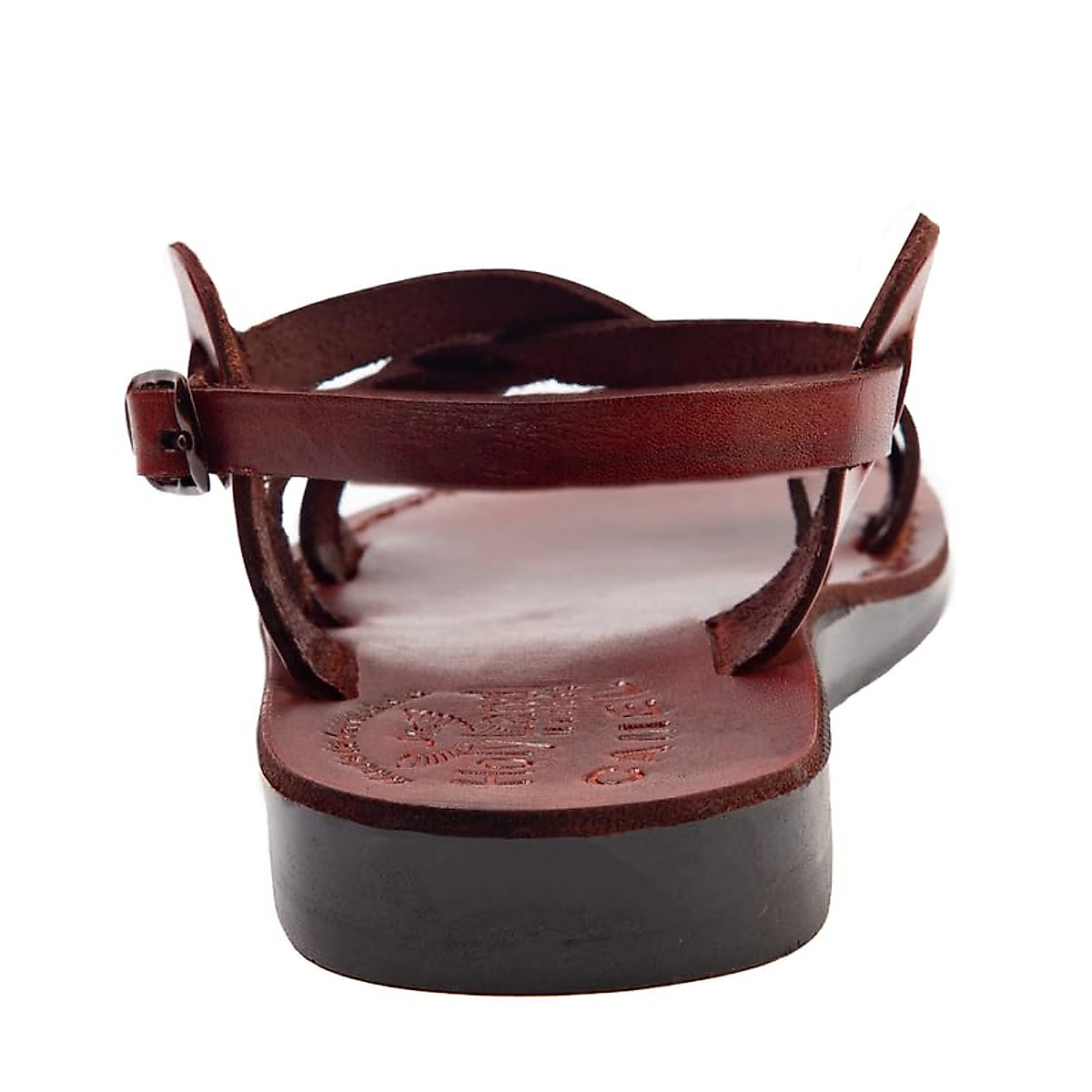 Holy Land Market Unisex Adults/Children Genuine Leather Biblical Sandals/Flip Flops/Slides/Slippers (Jesus - Yashua) Yashua Style II