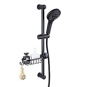 Kitchen Dish Sponge Holder Faucet Caddy Shower Rod Soap Basket,Faucet Shower Rod Assembled