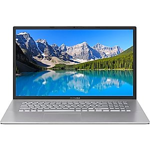 Newest ASUS Vivobook Laptop, 17.3" HD+ Non-touch Display, Intel Core i7-1065G7 Quad-Core Processor, 16GB DDR4 Memory, 512GB PCIe NVMe M.2 SSD, Webcam, HDMI, Wi-Fi 5, Bluetooth, Windows 10 Home, Silver
