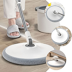 Zerodeko 3pcs Mop Cloth Spins Mop Cleaning Mop Heads Spray Mop Reusable Mop Head Cloth Pads Mop Head Refills Reusable Mop Pads Microfiber Mop Heads to Rotate Cotton Mop Head Replace