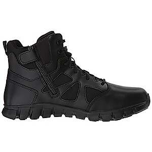 Reebok mens Sublite Cushion 6 Inch Military Tactical Boot, Black, 7.5 Wide US