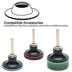 Glass Polish GP12731 Roll-on Backing Pad S-Type, Quick-Lock Backer, Ø 2 inch