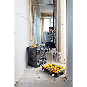 STANLEY FMST1-75761 Tools 175761 FatMax Structural Foam Toolbox with Telescopic Handle, Yellow/Black