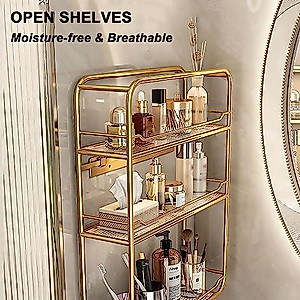 FZYUAN Bathroom Wall Cabinet Metal Medicine Cabinet Bathroom Cabinet Wall Mounted Over The Toilet Storage Cabinet Hanging Cabinet for Bathroom Livingroom Kitchen Cupboard,2 Level