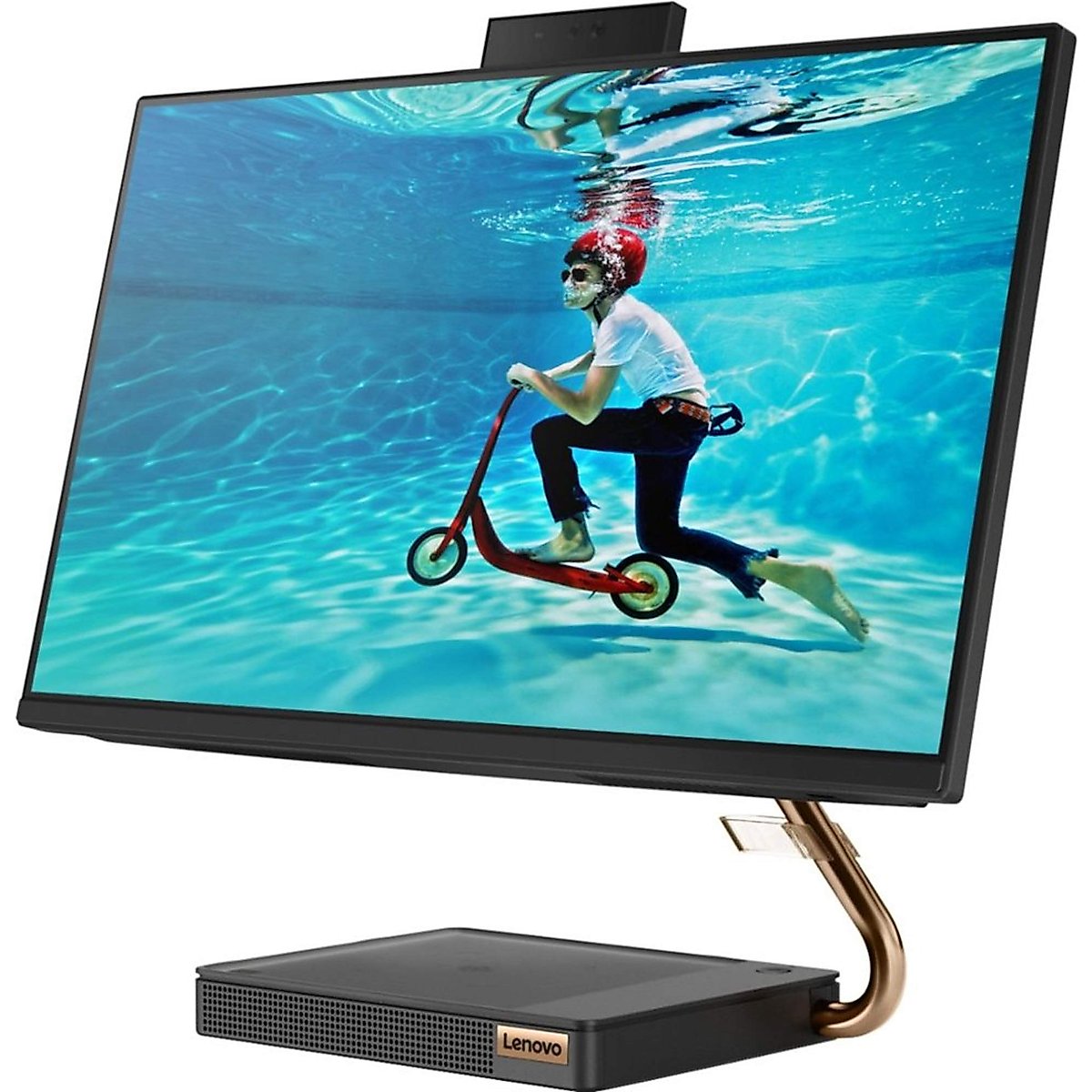 Lenovo 24" FHD (1920 x 1080) IPS Touchscreen All-in-One Ideacentre A540 with Intel 8 Core i7-9700T Processor up to 4.30 GHz, 16GB DDR4 RAM, 512GB PCIe SSD, and Windows 10 Home