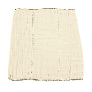 OsoCozy Better Fit Unbleached Prefold Cloth Diapers -100% Cotton, Gauze Weave, Sized for Tri Folding - Size 3 - (Toddler 4x8x4 Fits 25-45 lb.) - 1 Dozen