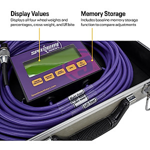 1 Weigh Electronic Race Car Scale System: 6,000 LB Capacity, Corner Weight, Cross Weight & LR Bite, 15x15 Inch Pads, LCD Display, Portable Case, Racing Computer Wheel Scale