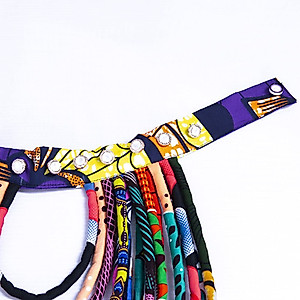 AFRICSTYLE African Necklaces for Women Jewelry Ladies Necklace Ankara Fabric Necklace (Multicolor)