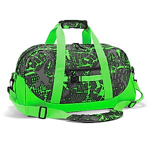 Stumdo Kids Overnighter Duffel Bags for kids, Carry-On Size & Ideal for School Practice or Overnight Travel Weekender Tote for Travel Gym Sport bag for Boys & Girls (11fglv)