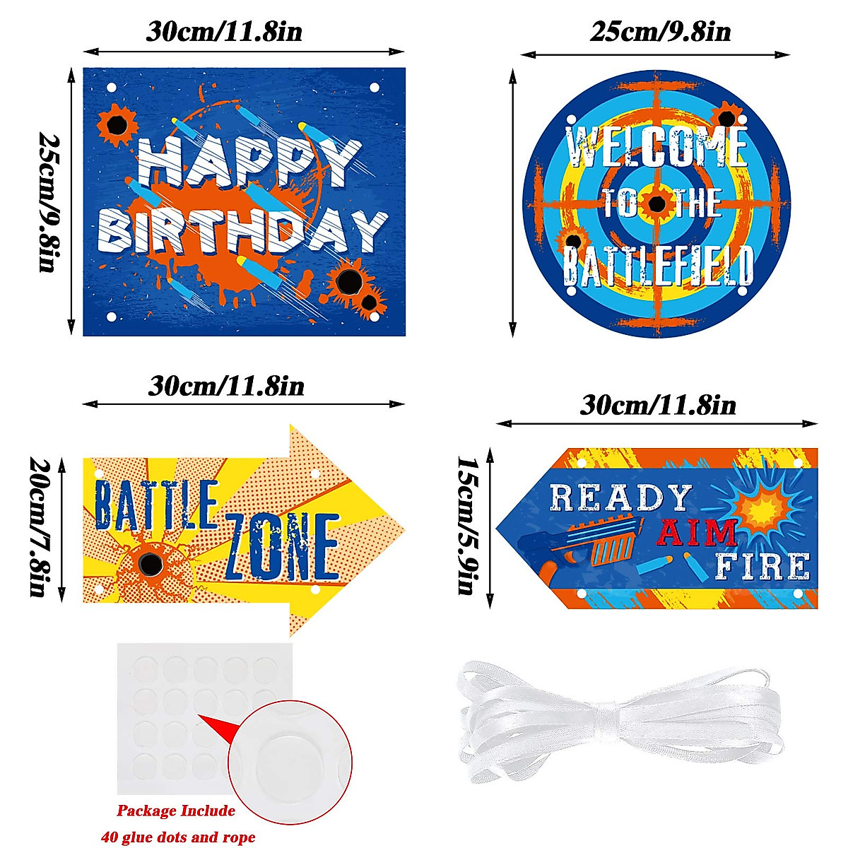 Dart Party Signs Cutouts Dart Party Door Signs Party Decorations for Dart Fans Boys Birthday Party