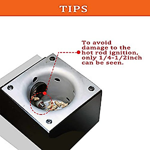 2 Pack Replacement for Pit Boss Hot Rod Ignitor Kit, Hot Igniter Kits Compatible with Pitboss& Camp Chef Pellet Grill, Comes with 2pc Fuses