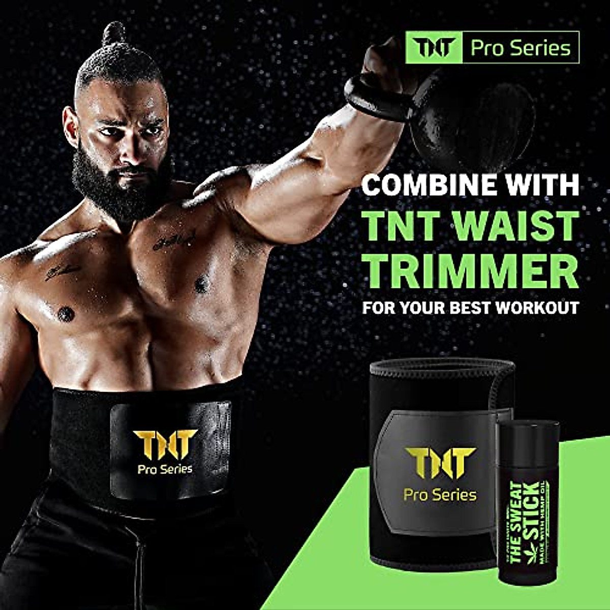 TNT Pro Ignite Workout Enhancer Sweat Gel Stick: Hot Cream for Tummy Belly - Belly Firming, Thigh & Arm Hot Sweat Cream, Exercise Thermogenic Cream For Men & Women, Skin Tightening Heat Lotion