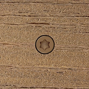 Headcote Stainless Steel Fascia Screws for Deck Installation 9 X 1-7/8" Torx Brown 100 Pieces