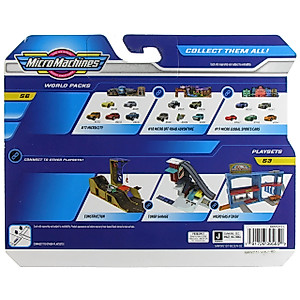 Micro Machines 2022 Series 6 World Pack #17 Micro City: Pontiac GXP, Cadillac CTS-V, Land Rover Discovery, Jaguar XFR-S, Silverado