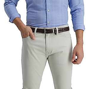 Dockers Men's Leather Braided Casual and Dress Belt,Tan Lace,38