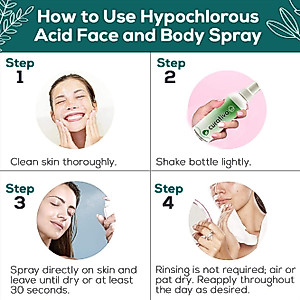 Curativa Bay - .02% Hypochlorous Skin Spray for Clear Skin - New Bundle - 8 Oz Mist Plus 16 Oz Refill (24 Oz)