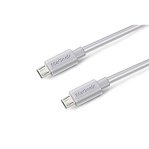 MaGeek Micro USB Cable 6ft, [2-Pack, 6 feet] Extra Long USB 2.0 to Micro B Fast Charge Cord and High Speed Data Sync Cable for Samsung S7 S6, HTC, Sony, Motorola, LG, Google, Nokia and More (White)