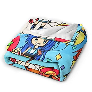 DG1S2A11A Fashion Flannel Blanket The_KREW Soft Throw Blanket Ultra-Soft Micro Fleece Blanket for All Season
