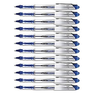 Uni-Ball Vision Elite Stick Rollerball Pen, 0.8mm, Bold Point, Blue Ink, 12-Count