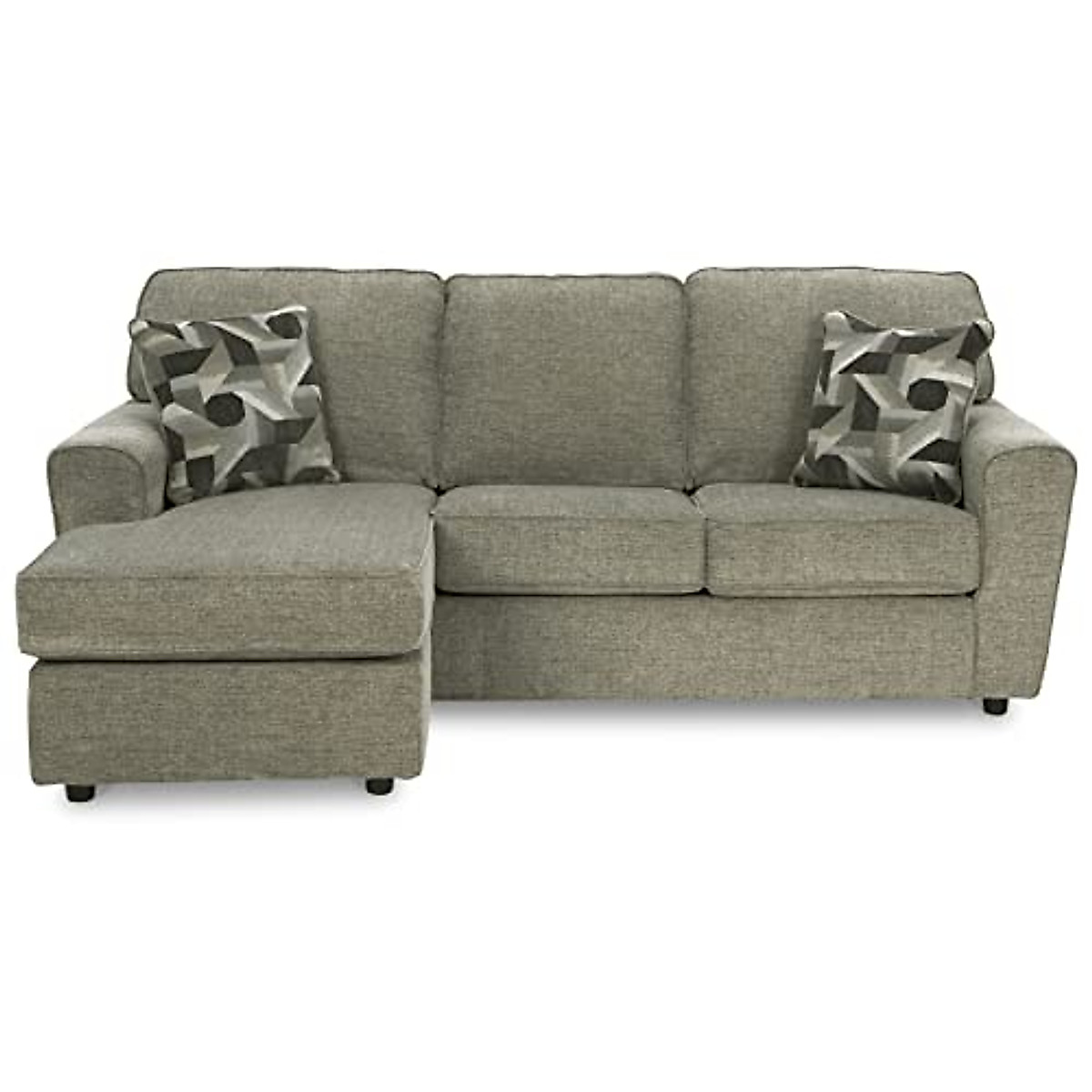 Signature Design by Ashley Cascilla Casual Sofa Chaise, Light Gray