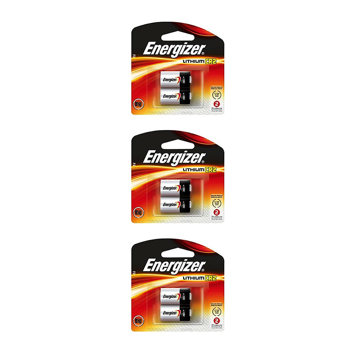 Energizer 6X CR2 Battery CR17355 EL1CR2 DLCR2 Lithium 3v Photo Carded Fresh