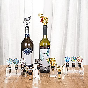 Dachshund Wine Bottle Stopper Decorative - Dog Wine Stopper for Gift Pretty Wine Stopper Holder Display Unique Wine Accessories