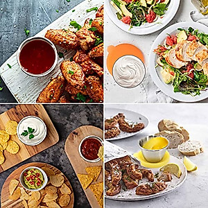 Meltset Salad Dressing Container To Go, 2.5oz Condiment Containers with Lids Reusable Small Sauce Cups for Bento Lunch Box Stainless Steel Leakproof Food Storage Containers (6 Pack, 6 Colors)