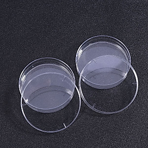 20 PCS 60mm Plastic Petri Dishes Culture Dishes with Lids