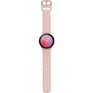 SAMSUNG Galaxy Watch Active2 (Silicon Strap + Aluminum Bezel) Bluetooth - International (Pink Gold, R830-40mm)