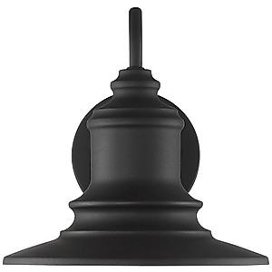 Possini Euro Design Elgin Modern Industrial Farmhouse Outdoor Barn Light Sconce Fixture Textured Black 9 1/2" Decor for Exterior House Porch Patio Outside Deck Garage Yard Front Door Garden Home