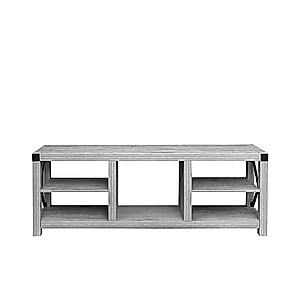 Tidyard 61" Media Console Sofa and Couch End Table for Entryway, Foyer, Living Room, Bedroom Furniture