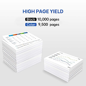 HADEESU MPC2551 Black/Cyan/Magenta/Yellow 841586 841503 841502 841501 Toner Cartridges Compatible with Ricoh MP C2050 C2051 C2550 C2551 Printer, 4 Pack