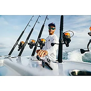 PENN Battle III Spinning Inshore Fishing Reel, HT-100 Front Drag, max of 15lb | 6.8kg, Made with Sturdy All-Aluminum Composition for Durability,Black/Gold