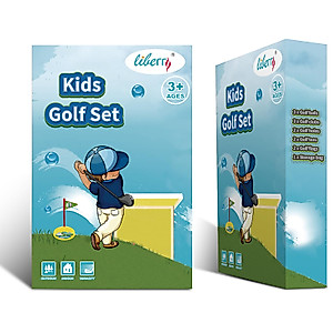 Liberry Kids Golf Club Set, Retractable Toy Golf Clubs for Toddlers, Mini Golf Set for Children Age 3 4 5 Years Old