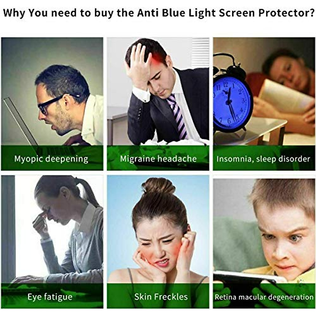 [2-Pack] for Samsung Galaxy S21+ 5G / S21+ Plus 5G Screen Protector Anti Blue Light [Eye Protection], SuperGuardZ, Anti-Scratch, Anti-Bubble