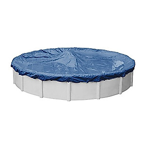 Pool Mate 4721-4-PM Commercial-Grade Rip-Shield Winter Round Above-Ground Cover, 21-ft. Pool, Dazzling Blue