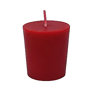 Zest Candle 12-Piece Votive Candles, Red