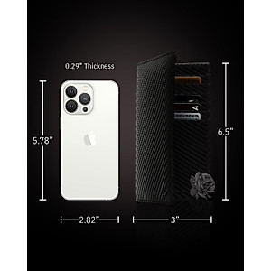 Access Denied Genuine Leather Checkbook Cover For Women & Men - Checkbook Holder For Duplicate Checks Card Wallet RFID