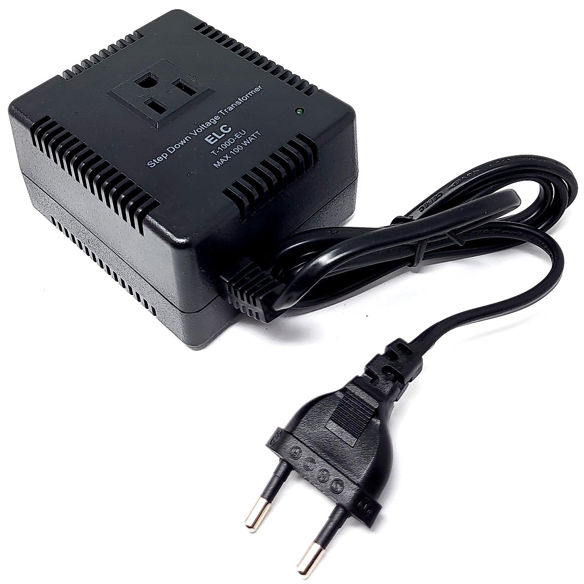 ELC 100-Watt Voltage Converter - Step Down - 220v to 110v / 240v to 120v Travel Power Converter - for Hair Straightener, Hair Dryer, Laptops and Chargers, CE Certified [3-Years Warranty]