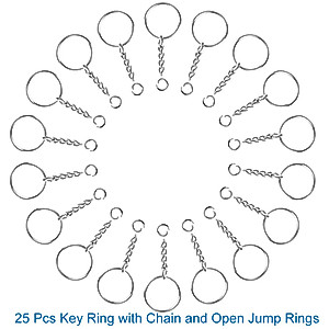 Selizo 100Pcs Key Chain Rings Bulk with Tassel for Tassel Keychain