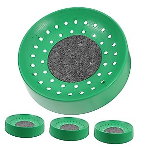 BESPORTBLE 4pcs Homing Pigeon Egg Basin Parrot Egg Bowl Bird Nest Bowl Pigeon Egg Tray Pigeon Supplies Bird Nest with Removable Mat Pet Bird Hatching Nest Canary Nest Bowl Abs Green