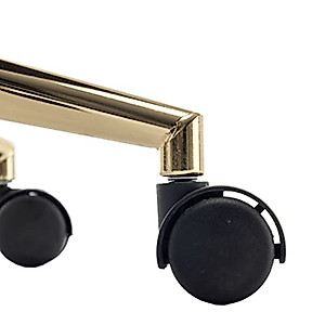 BTEXPERT White PU Leather Golden Base Home Adjustable Tufted Leisure Gold Nail Head Trim Upholstery Bedroom Study Desk Task Accent Arm Tilt Office Chair