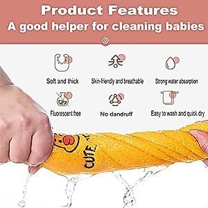 HISHELL 3 Pieces Baby Bibs with Snaps Large Towel Bibs Water Absorbent Bibs Adjustable Toddler Soft Bib for Baby Boy Bibs Over 6 Months for Drooling Feeding Eating (Blue Grey Yellow)