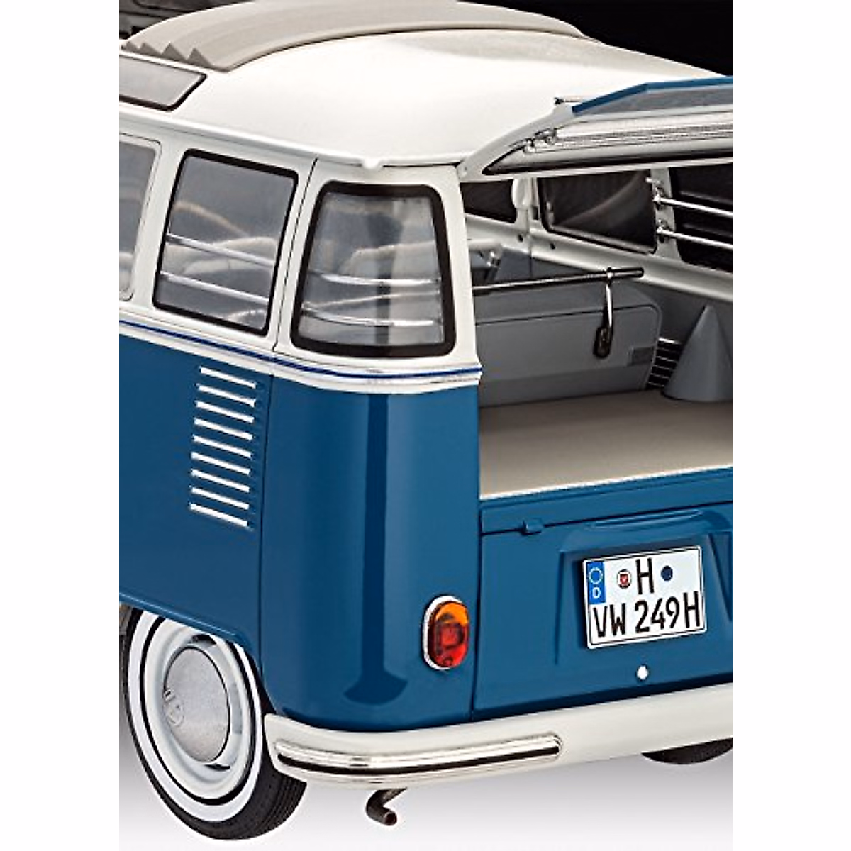 Revell 07009 Volkswagen T1 Samba Bus Model Kit, 1:16 Scale 27.2 cm, Multi-Color, 223