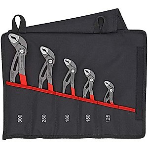5 Pc Pliers Cobra Set In Tool Roll