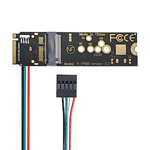 xiwai NGFF A/E-Key Card to M.2 NGFF Key-M NVME SSD Adapter for AX200