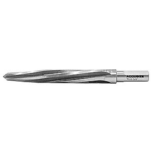 Accusize Industrial Tools H.S.S. Spiral Flute Aligning Reamer, 5/8'' Cutting Diameter, 1/2'' Shank Diameter, 0522-0058