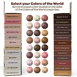 Crayola Crayons 24 Count, Colors of The World, Skin Tone Crayons, 24 New Crayon Colors