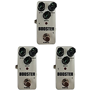 ERINGOGO 3 Pcs Distortion Tuner Pedal True Bypass Electric Guitar Processor Boost Pedialax Dual Soul Food Amp Pedals Tube Guitar Pedal Board Eq Effect Pedal Noise Gate Time Delay